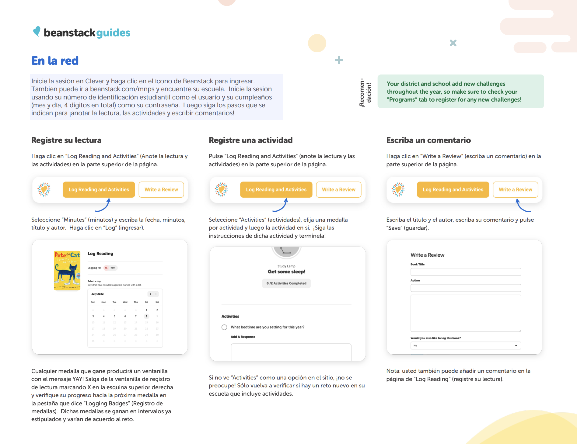 Guide: Beanstack 101 for Readers on the Web and Mobile App